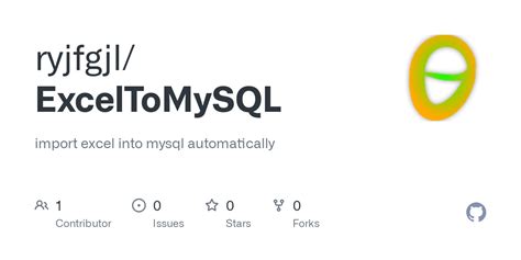 Github Ryjfgjlexceltomysql Import Excel Into Mysql Automatically