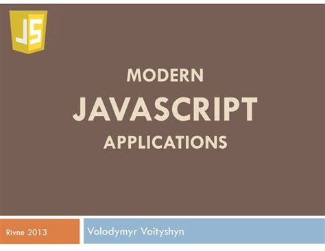 Modern Javascript Applications Design Patterns Ppt