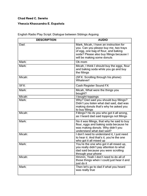 English Script Dialogue Pdf