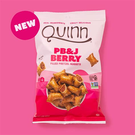 Pbandj Berry Filled Pretzel Nuggets Quinn Snacks
