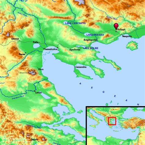 Bible Map Philippi