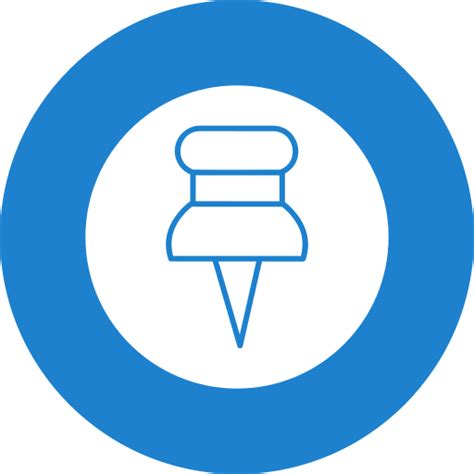 Push Pin Generic Color Fill Icon