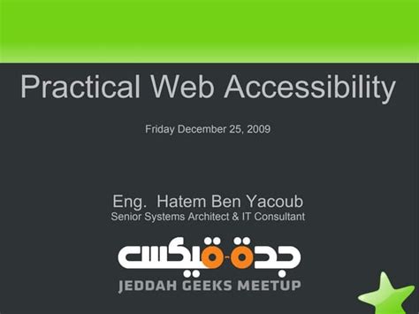 Practical Web Accessibility Odp Web Design And Html Internet