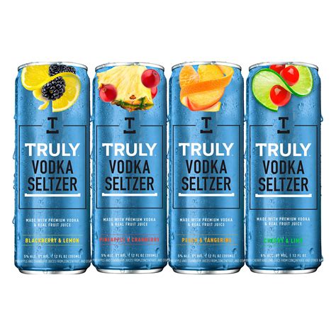 Buy Truly Vodka Hard Seltzer Variety 8 Pack 12 Fl Oz Cans Online At