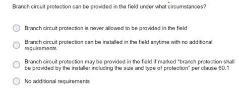 Branch Circuit Protection Can Be Provided In The