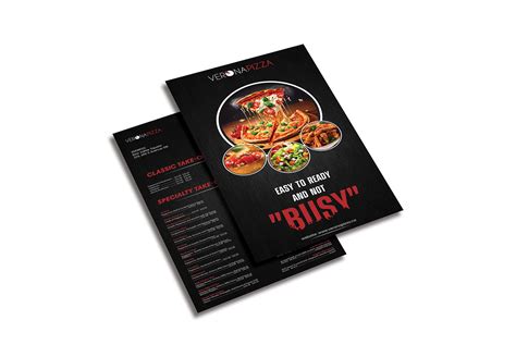 Double Sided Menu Design Behance
