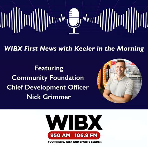 Chief Development Officer Nick Grimmer Was Featured On Wibxs Keeler In The Morning Today To