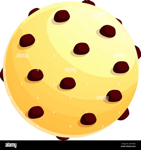 Dotted Chocolate Ball Icon Cartoon Vector Milk Candy Bakery Hot Sugar