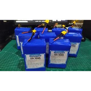 Jual Baterai Pack 12v 10Ah 12 6v DC Battery Lithium Ion Custom Shopee Indonesia