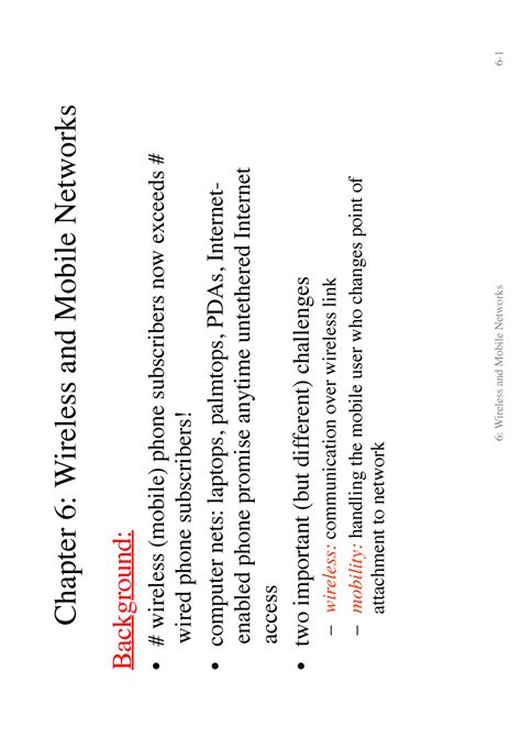 Lecture 21 6 Wireless And Mobile Networks Chapter 6 Wireless And Mobile Networks Background