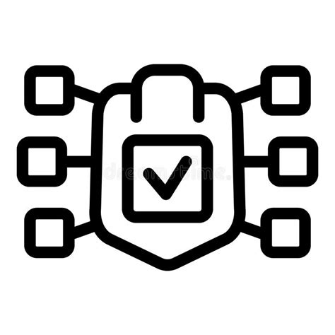Secure Network Connection Showing Checkmark Symbol Stock Vector