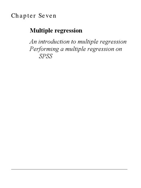 Pdf Chapter 7 Multiple Regression Dokumentips Pdf Chapter 7 Multiple Regression Dokumentips
