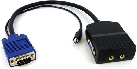 StarTech ST122LEA 2 Port VGA Video Splitter With Audio USB Powered Compact VGA Splitter Dual