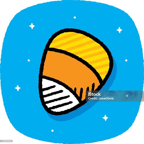 Candy Corn Doodle 8 Stock Illustration Download Image Now Blue Candy Candy Corn Istock