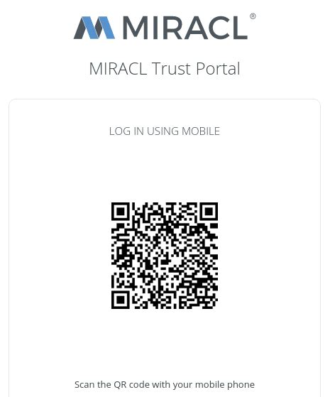 Register In Mobile App Miracl User Guide