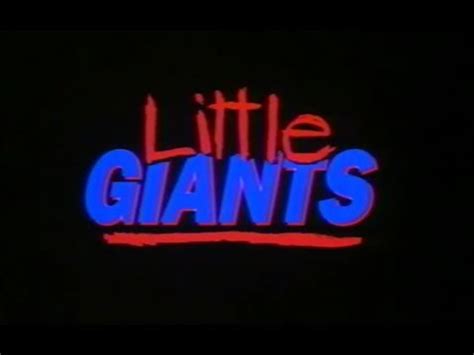 Little Giants 1994 Home Video Trailer Youtube