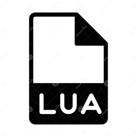 lua file type icon document files and folder format symbol icons in