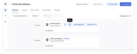 Recurring Events Documentation Livestorm