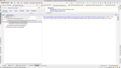 Java I Can T Fire The Constraintlayout Stack Overflow