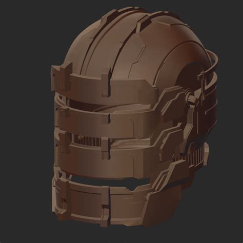 😵 Dead Space Helmet Printable Version Stl・ 3d File For ・cults
