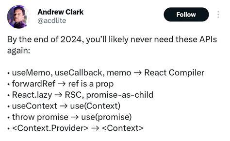 ido evergreen on linkedin some news from the react team 😨😨