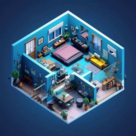 Premium Ai Image 3d Model House Floor Plan Ai Generated Pictures