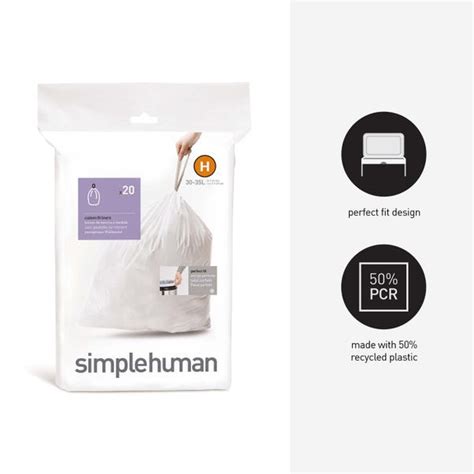Simplehuman H 30 Litre Bin Liners Dunelm