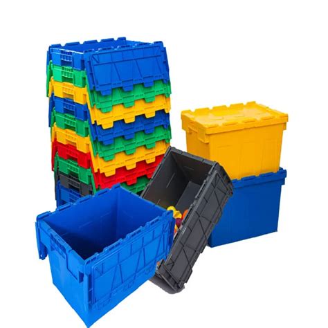 Stackable Plastic Crates Storage Stackable Crates With Lids Attached To