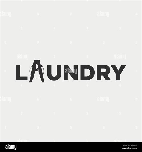 Vector Laundry Text Logo Design Stock Vector Image And Art Alamy