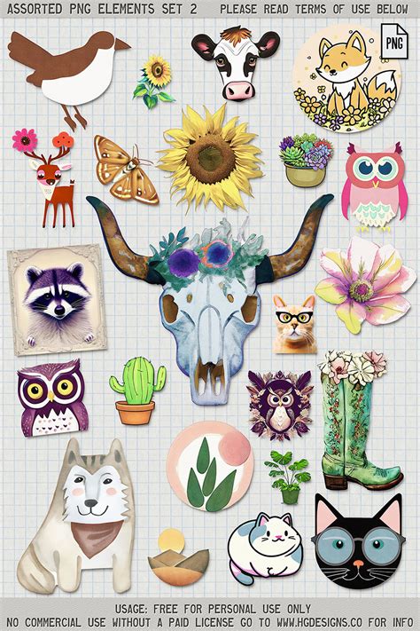 Free Download Assorted Png Elements Set 2 Hg Designs