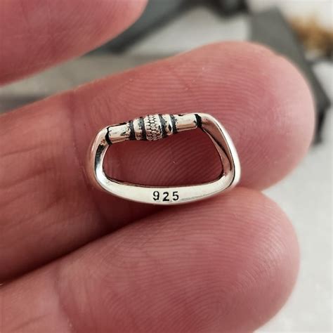 Sterling Silver Jewelry Carabiner Etsy