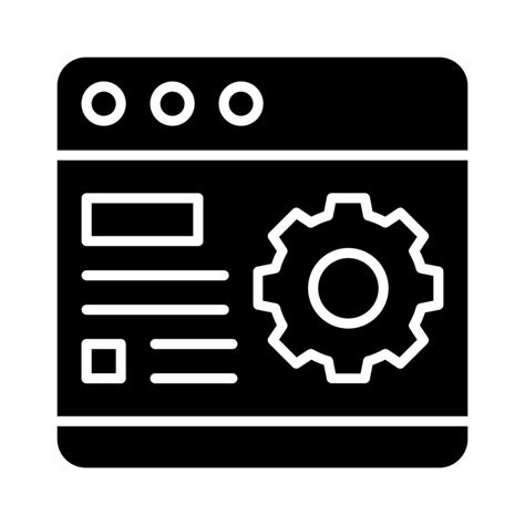 browser setting vector icon 21709370 vector art at vecteezy