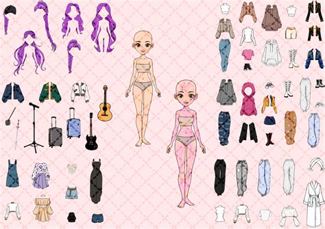 Lets Dresse Kpop Demon Hunters Rumi Digital Paper Doll And Dress Up