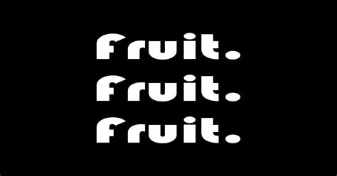 Fruit Typography Fruits Sticker Teepublic