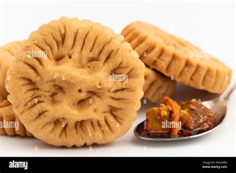 Namkeen Masala Mathri Also Called Matthi Mathiya Mathi Farsi Poori Farsan Pharsaṇ Or