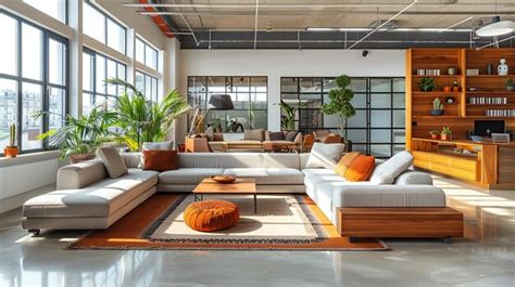 Modern Minimalist Interior Design Office Business Corporate Workspace