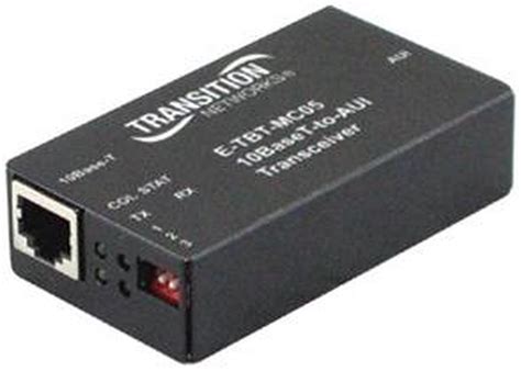 Transition E Tbt Mc05 Ethernet Aui To Rj 45 Transceiver