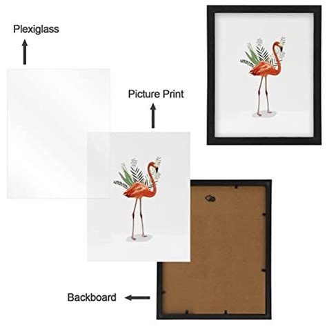 11x16 Picture Frame In Black Horizontal And Vertical Formats For Wall