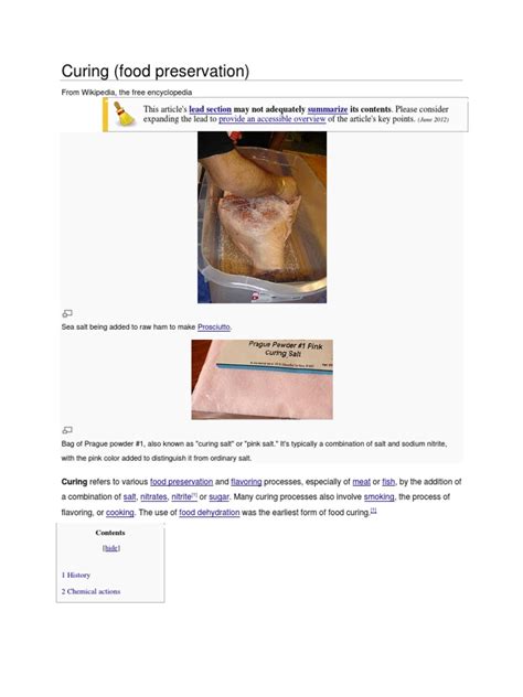 Curing Meat Curing Food Preservation Smoking Cooking