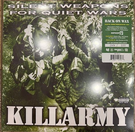 Killarmy Silent Weapons For Quiet Wars 2 X Vinyl Clear W Combat Green Splatter Lp