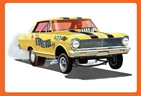 Amt Models 1293 125 Scale 1965 Chevy Ii Nova Awb Twister Model Kit