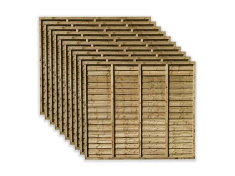 6ft X 2ft Lap Fence Panels Pack Durable Fencing Solution