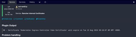 Kubernetes Ingress Controller Fake Certificate About To Expire In Rancher Kubernetes Cluster