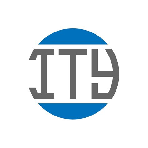 Ity Letter Logo Design On White Background Ity Creative Initials Circle Logo Concept Ity