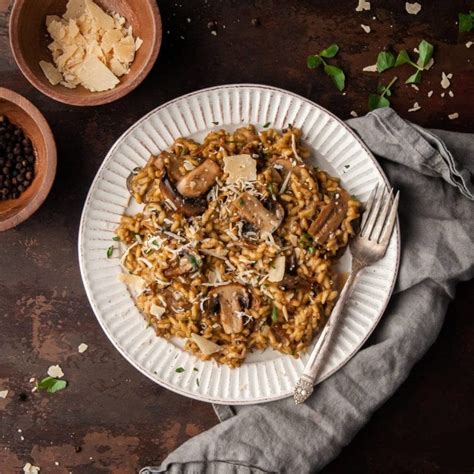 Creamy Mushroom Risotto With Truffle Oil — Marleys Menu