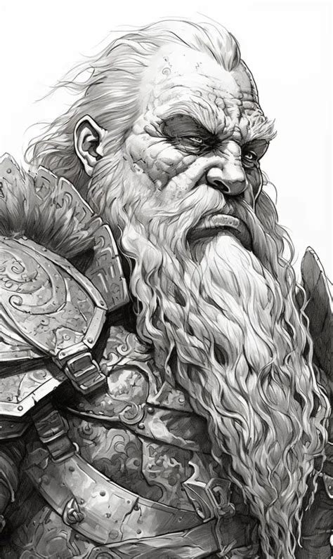 Fantasy Rpg Male Portrait Sketches Midjourney Prompt Promptbase