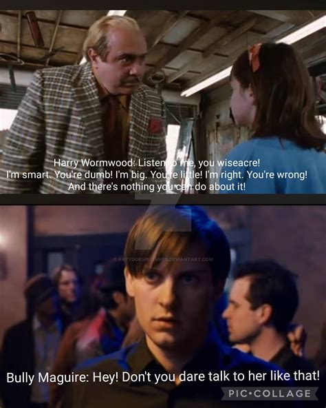 Bully Maguire Scolds Harry Wormwood By Artydoespictures On Deviantart
