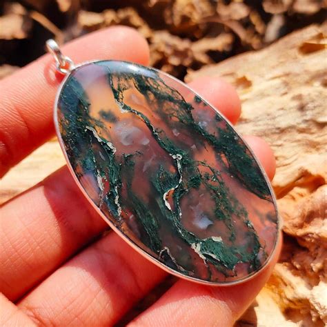 Moss Agate Jewelry Etsy