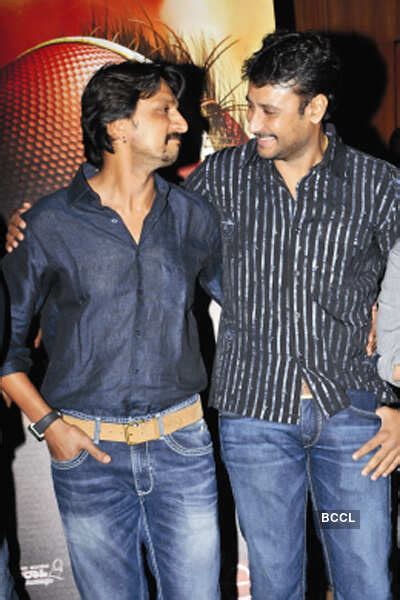 Sudeep And Darshan During The Filmy Event Held In Bangalore