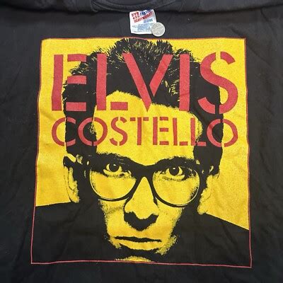 Vintage Elvis Costello And The Attractions Band Tee T Shirt Xl Rare Ebay